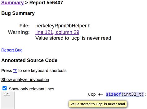 Scan Build Reports Never Read Variable Warning Issue Wazuh Wazuh GitHub