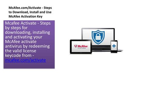 PPT Mcafee Com Activate McAfee Activate Installation Of McAfee PowerPoint Presentation