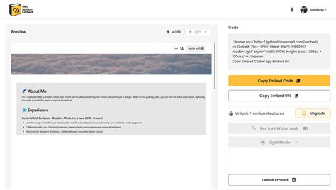 Get Notion Embed