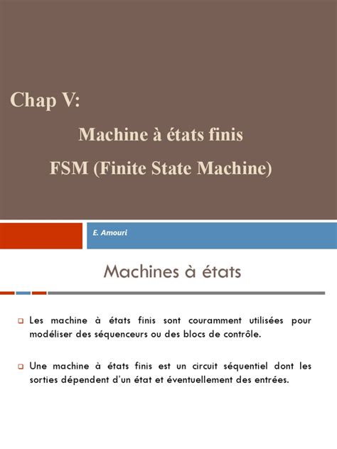 circuits programmables chap5 etud pdf vhdl informatique