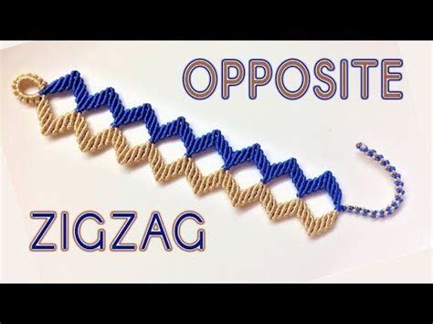Macrame tutorial the opposite zigzag bracelet Hướng dẫn thắt vòng tay zigzag đối xứng