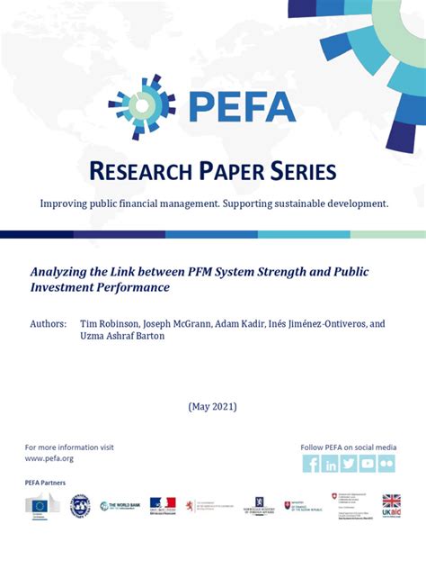 Pefa Research Paper Series Pfm System Strength And Public Investment Performance Pdf