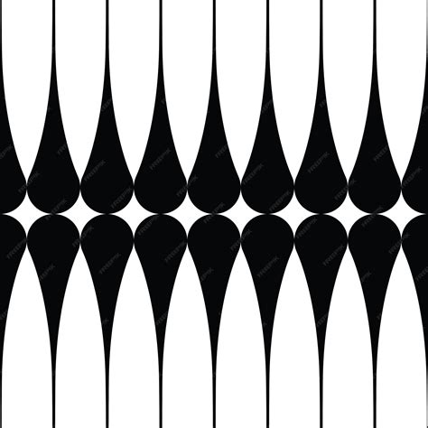 Premium Vector Black And White Geometric Seamless Pattern