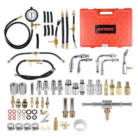 Tu 443 범용 자동차 연료 디젤 압력 테스터 가솔린 인젝터 펌프 압력 게이지 키트 연료 압력 테스터 0 140psi 자동차 수리 도구