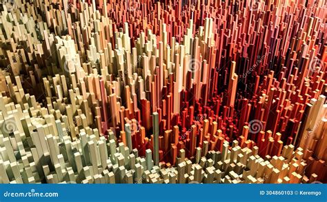 Colorful Vertical Structures Abstract Background Stock Illustration