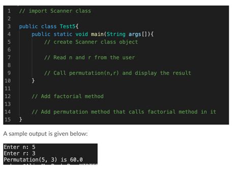 Solved Write A Static Method Called Factorial That Takes An