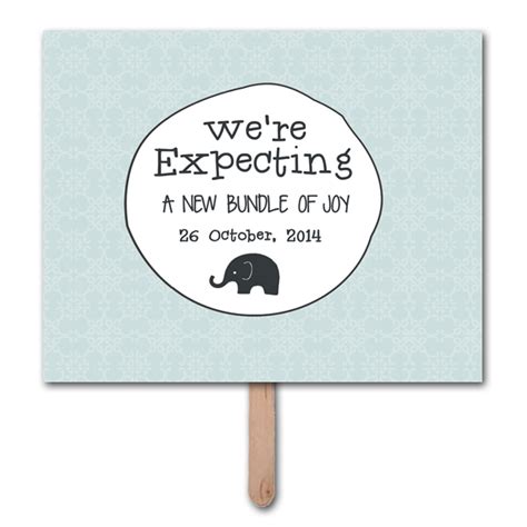 Were Expecting Pregnancy Announcement Photo Prop Template