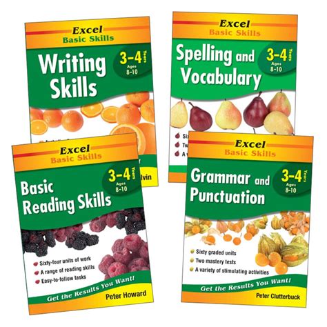 EXCPBSENGY Excel Basic Skills English Book Pk Yr Kookaburra Educational Resources