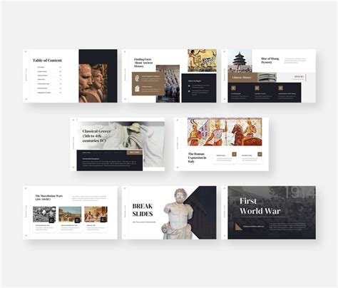 Hisclass History Class Powerpoint Template Incl Historyclass And Editableslides Envato