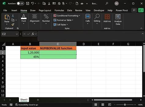 Excel Statistical Numbervalue Function