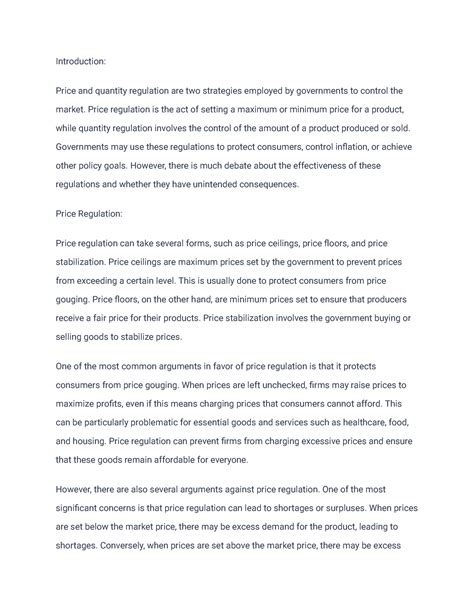 econ1010 important lecture notes 33 introduction price and quantity