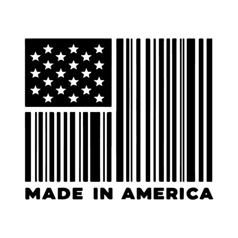 Barcode American Flag Eps