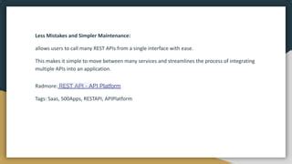 REST API API Platform Pdf
