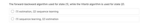 solved the forward backward algorithm used for state 1