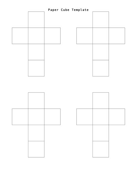 Create Your Own Paper Cube With Our Easy To Use Paper Cube Template