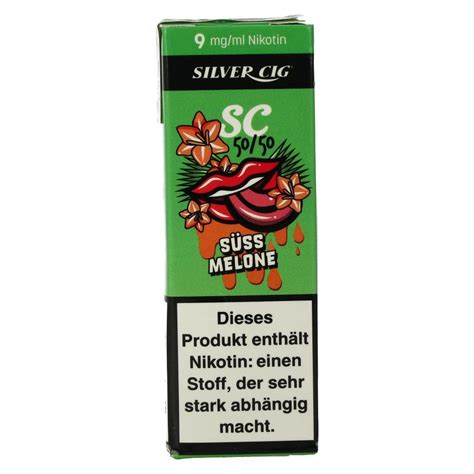 Liquid Silver Cig Süß Melone 9mg Nikotin Online Kaufen
