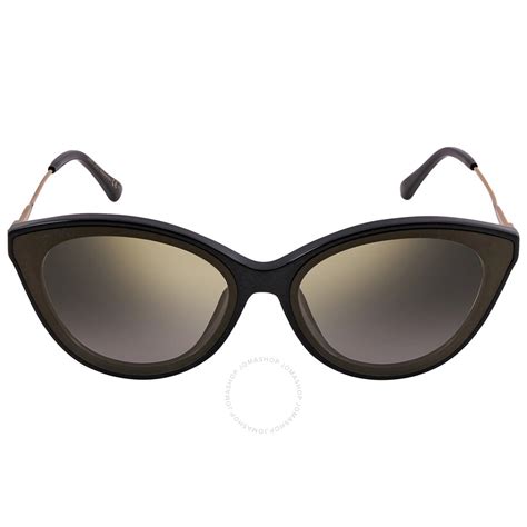 Jimmy Choo Grey Gold Mirror Cat Eye Ladies Sunglasses Vicfsk 0807fq
