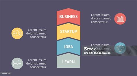 Vector Pilar Infographic Tillväxt Diagram Diagram Prestanda Diagram Presentation Framsteg
