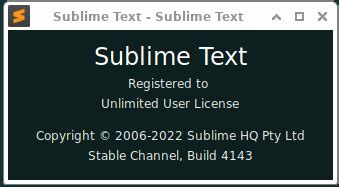 sublime_text 4143 for Linux 注册 - 华小电 - 博客园