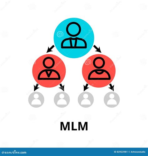 Multilevel Marketing Icon For Graphic And Web Design Stock Vector