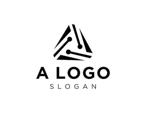 Um Design De Logotipo Da Carta Vetor Premium