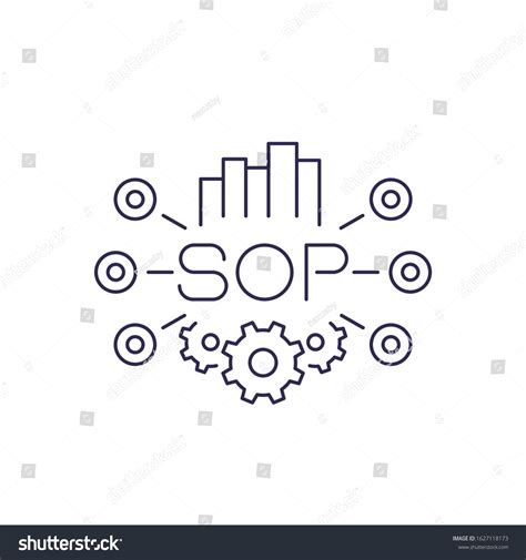 Sop Standard Operating Procedure Icon Line Stock Vector Royalty Free Shutterstock