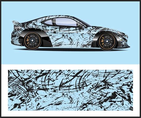 벡터 스포츠 그래픽을 위한 레이싱 카 랩 디자인 프리미엄 벡터