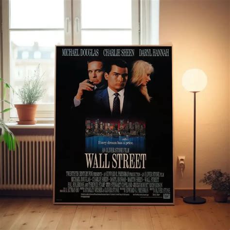 Wall Street 1980s Movie Poster Fine Art Collectible
