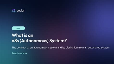 What Is An Autonomous System