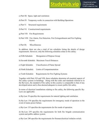 Appendix A Position Paper On Safety Against Fire In Buildings Contents