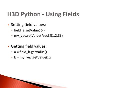 H3d Api Training Part 33 Python H3d Integration Ppt Download