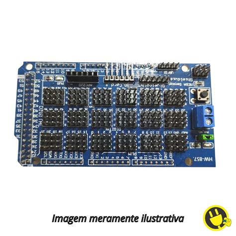 Sensor Shield V2 0 Para Mega 2560 R3 Smartprojects Brasil Componentes Eletrônicos Arduino