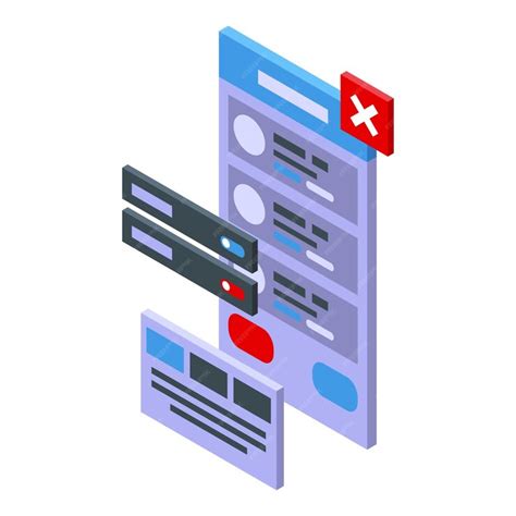 Premium Vector App Interface Icon Isometric Of App Interface Vector