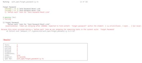 Cypress Tests Are Failing Locally · Issue 3968 · Ohcnetworkcarefe