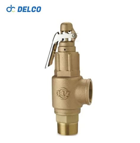 Delco Ac220v Fluid Control 1 Inch Brass Thread Safety Valve With Handle