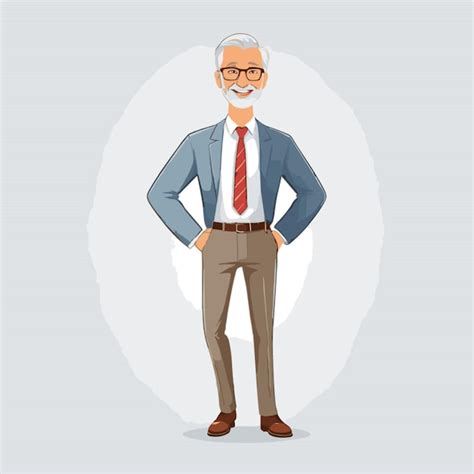 Premium Vector Father Vector On White Background