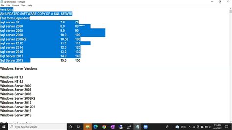 Sql Dba Batch 44 Introduction Session Class 6 Youtube