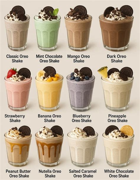 Smoothies With Oreos Oreos Cookie Smoothie Milkshake Varieties Milk