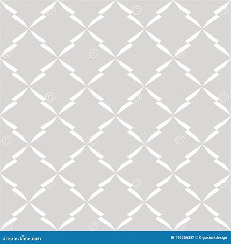 Subtle Vector Ornament Pattern With Delicate Grid Mesh Lattice Stock Vector Illustration Of