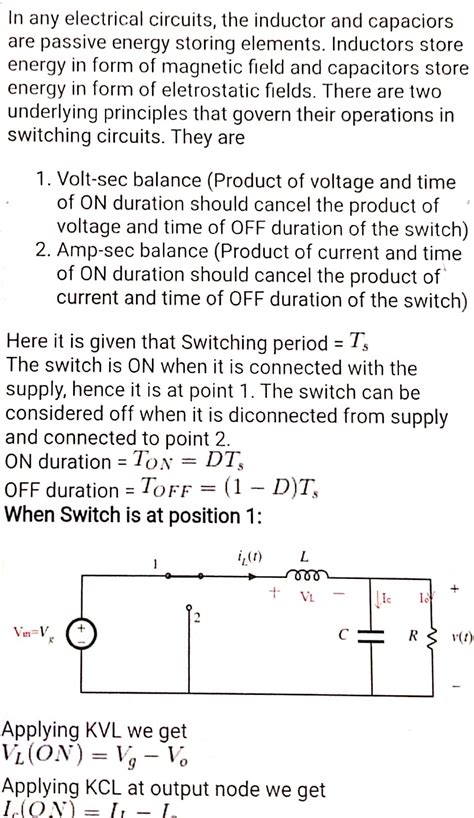 [solved] analysis of an ideal buck converter in the buck converter