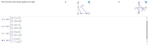 Solved Find A Formula For Each Function Graphed On The Chegg