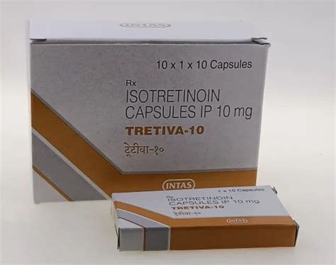 Tretiva 10 Mg Isotretinoin Capsule Packaging Type Box At ₹ 1573box