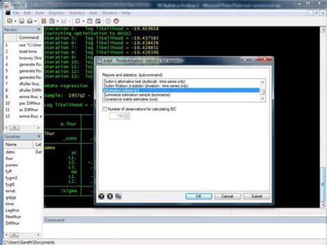 Stata Time Series Analysis