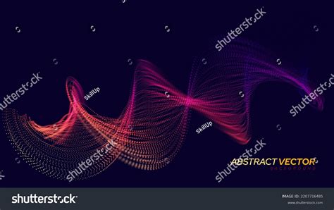 Digital Data Flow Vector Background Big Stock Vector Royalty Free 2207716485 Shutterstock