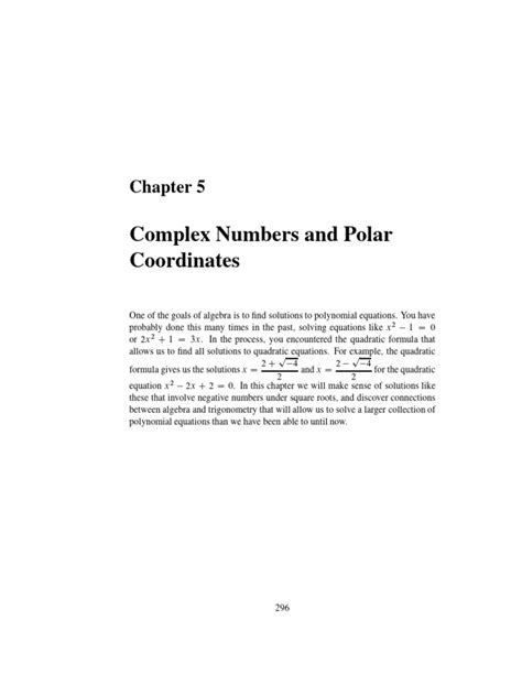 complex numbers and polar coordinates download free pdf complex