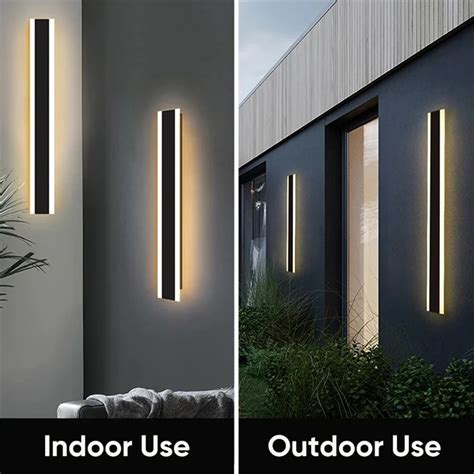 Modern Outdoor Led Linear Wall Lamp Ip65 Waterproof Garden Led Wall