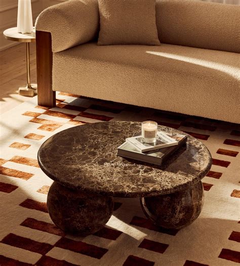 Oxley Coffee Table Dark Emperador Marble