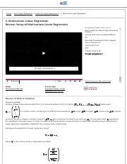 Multivariate Linear Regression Pdf Course Unit Linear Regression Lecture Linear