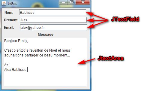Différence entre JTextField et JtextArea WayToLearnX