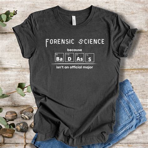 Forensic Science Periodic Table Tshirt T For College Student